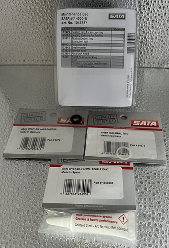SATA JET 4000B HVLP/RP (1) MAINTENANCE KIT PART #1047837 With Added ...