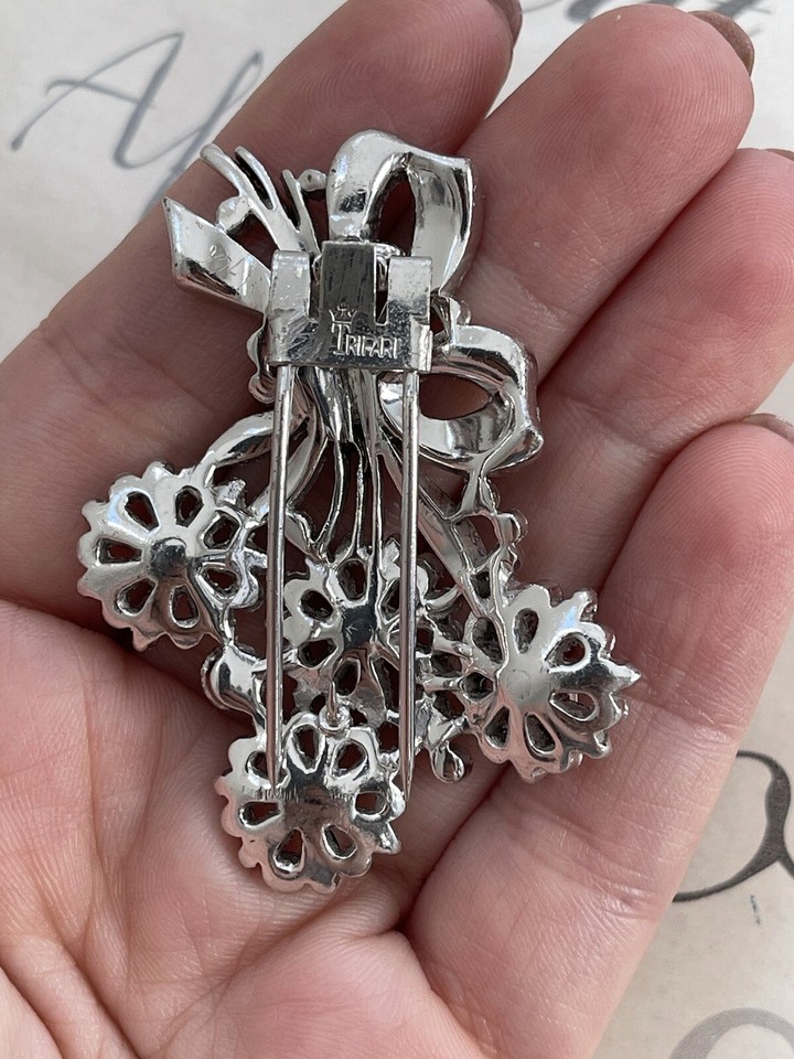 Trifari brooch Flowers Bouquet Multi Color Rh Antique 1940s A Philippe ...