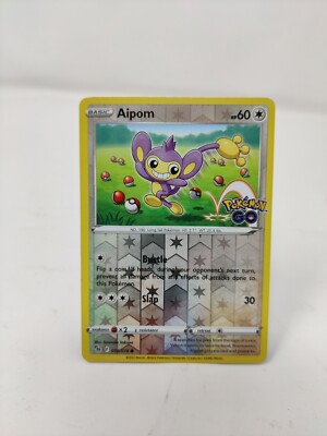 Aipom Reverse Holo Pokemon Go 56/78 Pokemon TCG Card | eBay