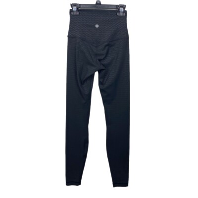 Rare Hawaii Aloha Lululemon Wunder Under Black 28 Leggings Size 2 | eBay