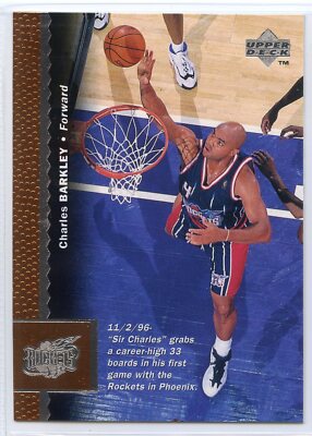 1996-97 Upper Deck Basketball - #223 - Charles Barkley - Houston ...