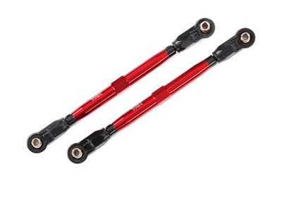 TRA8997R TOE LINKS, FRONT (TUBES RED-ANODIZED, 6061-T6 ALUMINUM) (2 ...