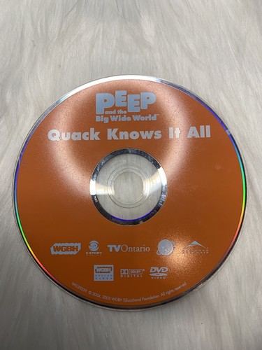 Peep and the Big Wide World - Quack Knows it All (DVD, 2005) DISC ONLY ...