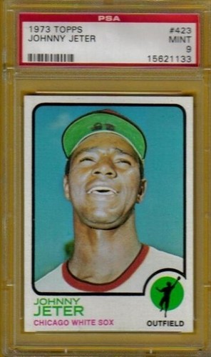 1973 TOPPS #423 JOHNNY JETER CHICAGO WHITE SOX PSA 9 VINTAGE GEM ...