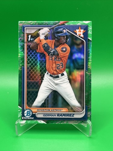 German Ramirez Lunar Glow Refractor 2024 Bowman 1st Chrome Houston ...