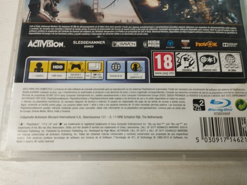 CALL OF DUTY Advanced Warfare Activision - juego PLAYSTATION 3 PS3 sony ...