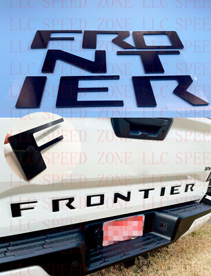 Letters Fits NISSAN FRONTIER 2022-2026 Logo Tailgate Insert Gloss Black ...