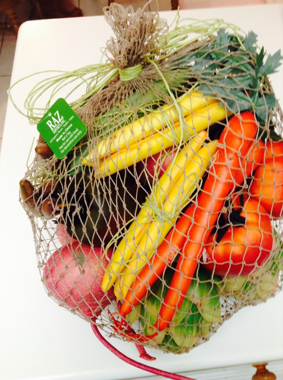 RAZ LARGE VEGETABLES IN BAG NEW WITH TAGS GORGEOUS!! | eBay