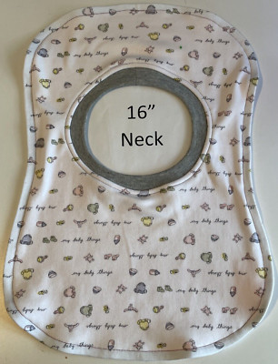 Bib 16" Neck Pull Over Head T-Shirt Special Needs Drool Cotton ...