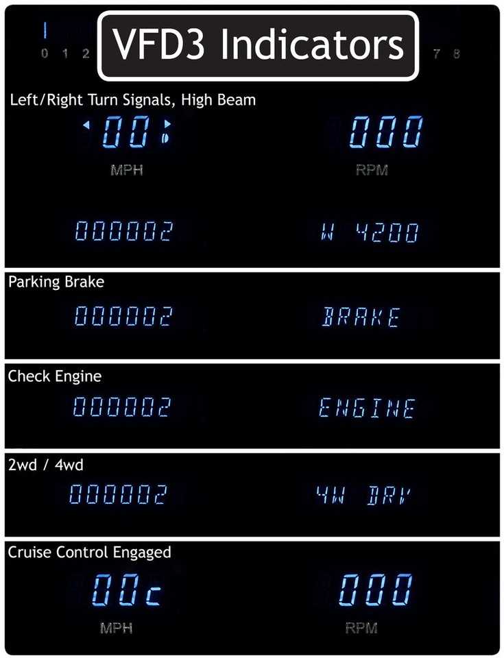 Dakota Digital 1969-76 Chevy Nova 73-75 Apollo Gauge Cluster System ...