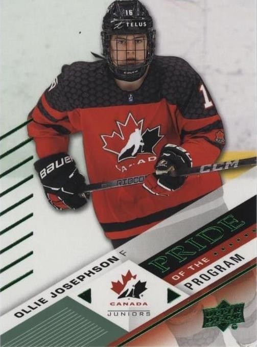 2024 Upper Deck Team Canada Juniors - Pride of the Program Ollie ...