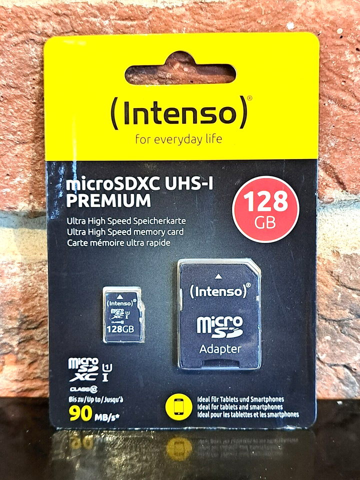 Intenso Micro SD XC UHS-I Ultra High Speed Memory Card With Adapter ...