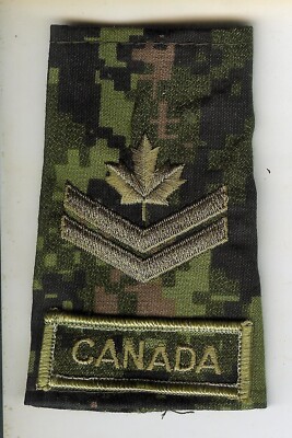 Obsolete Modern Canadian Army CADPAT Master Corporal Epaulette - M | eBay