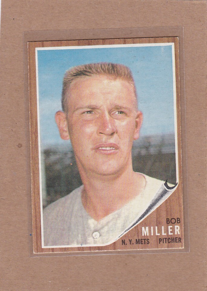 1962 TOPPS BASEBALL BOB MILLER #293 METS EX+ *A18062 | eBay