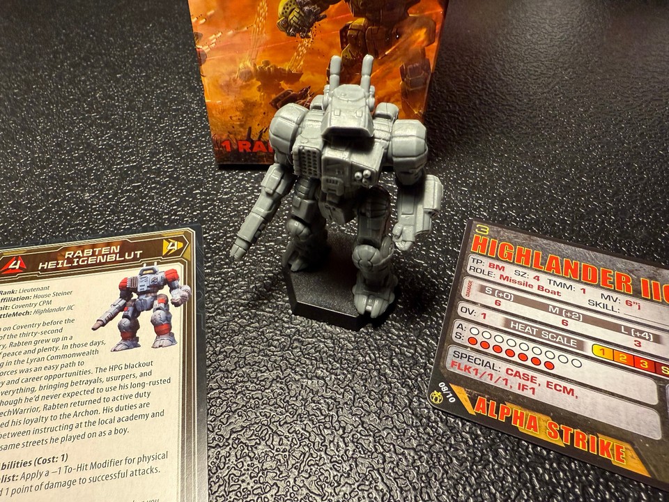 Battletech Highlander IIC mech Mercenary Kickstarter Salvage Box ...