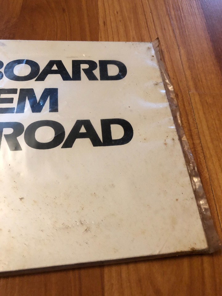 Vintage Seaboard System Railroad `Railway Sign Train Locomotive 16x6 ...