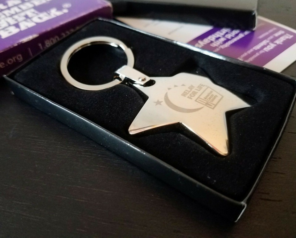 American Cancer Society RELAY FOR LIFE 2013 star silver keychain | eBay