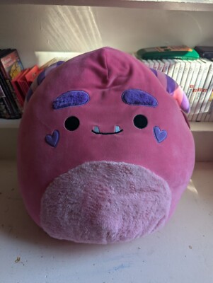 Squishmallows 16" Mont Pink Monster with Striped Horns Large Plush | eBay