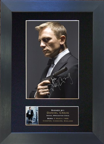 DANIEL CRAIG Signed Mounted Reproduction Autograph Photo Prints A4 26 ...
