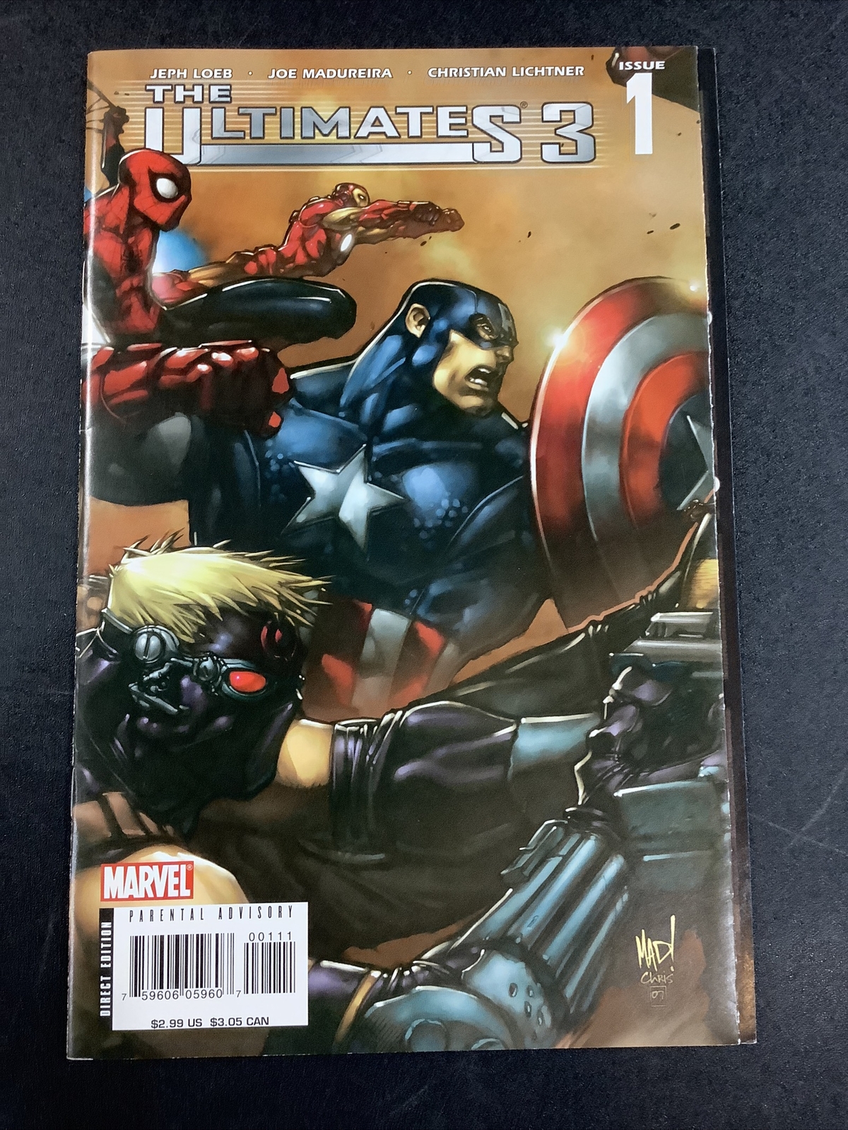 ULTIMATES 3 #1 - 5 COMIC BOOK LOT FULL SERIES JEPH LOEB JOE MADUREIRA ...