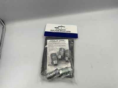 GR3Z-1A043-A FORD LINCOLN CHROME SECURITY WHEEL LOCKING NUTS WITH KEY ...