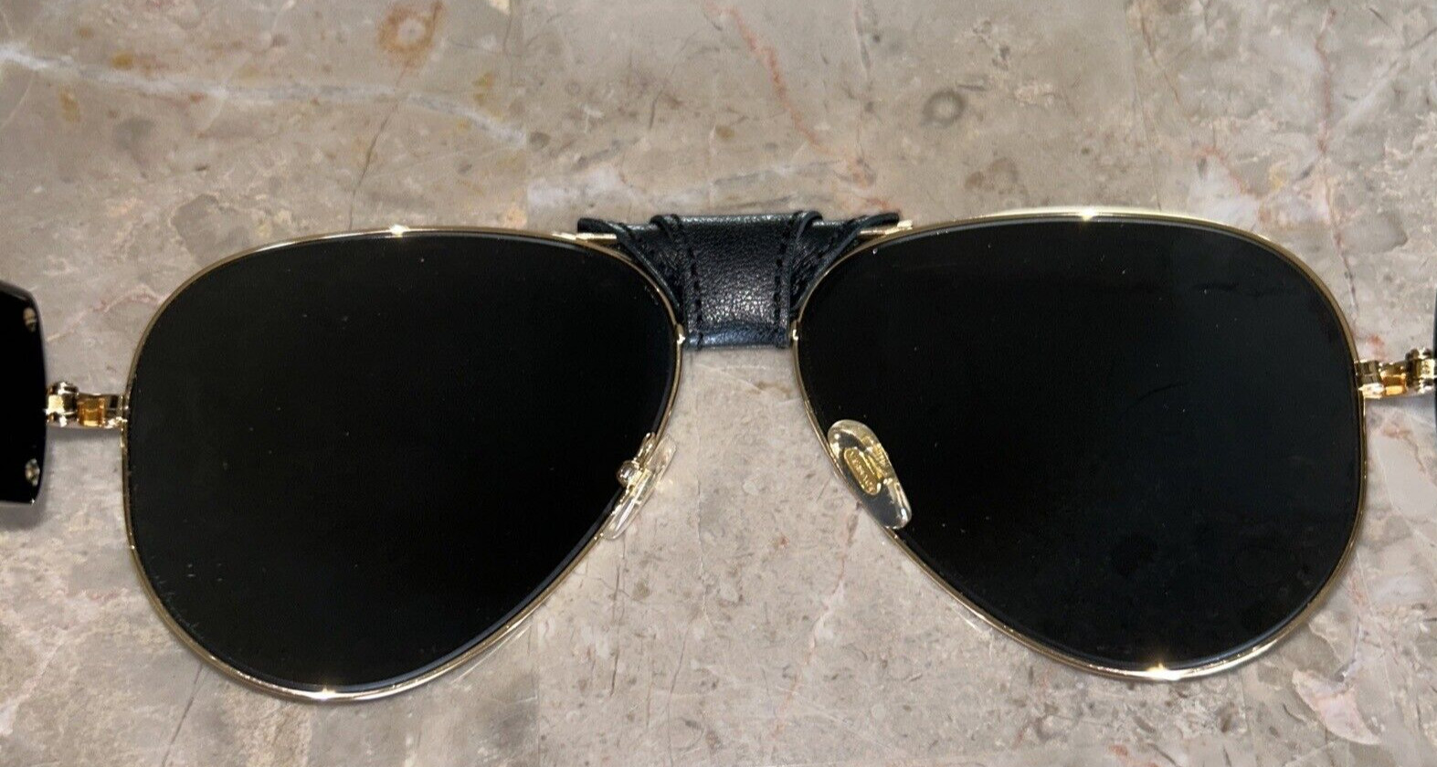 VERSACE LIMITED EDITION BLACK AVIATOR AUTHENTIC ITALY… - Gem