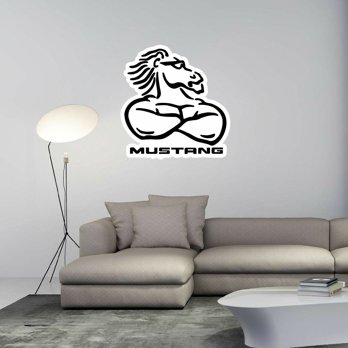 Mustang Room Wall Decor Sticker Decal 20"X25" | eBay