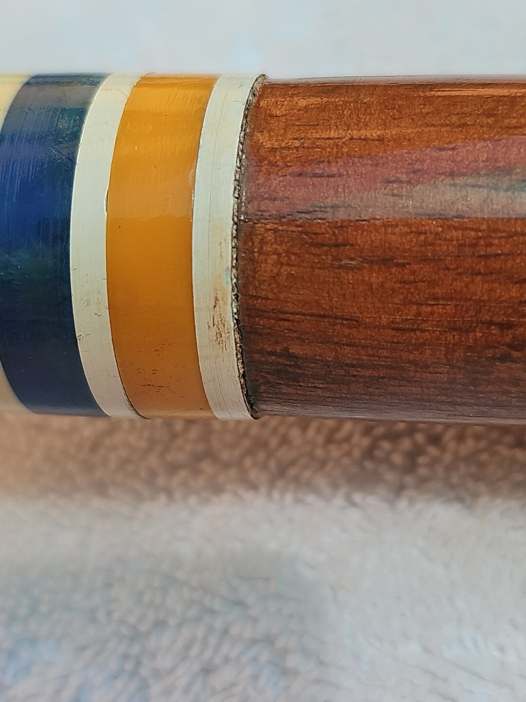 Pool Cue Stick 2 Piece Billiards Vintage Wood String Wrapped 18oz 57 ...