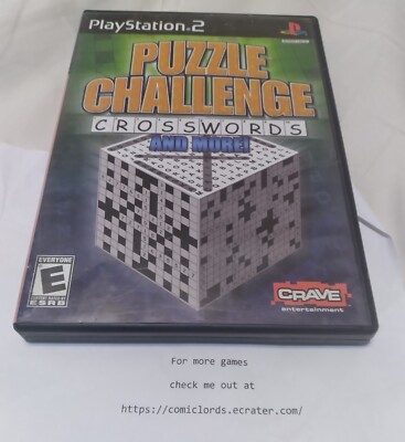 Puzzle Challenge Crosswords & More (Sony PlayStation 2) PS2 Black Label ...