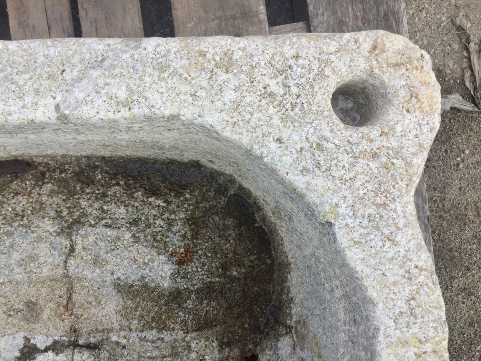 Reclaimed marble stone Trough Japanese garden water antique basin ...