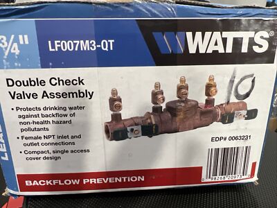 Valves - Watts Check Valve