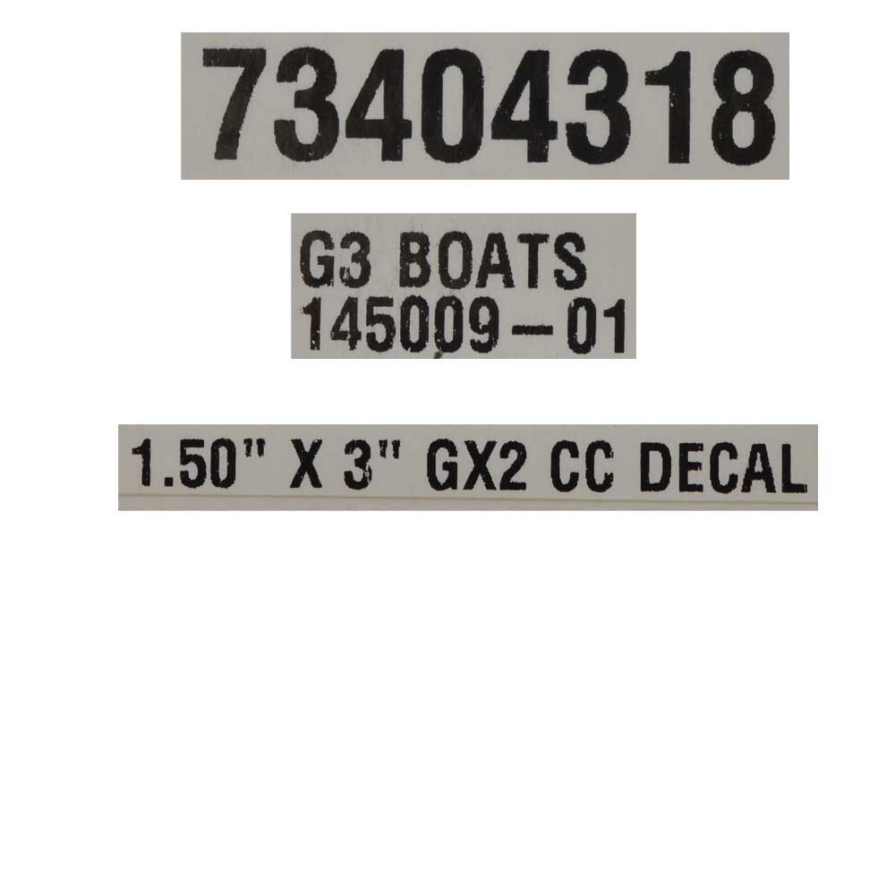 G3 Boat Raised Emblem Decal Sticker | GX2 Gold Black | eBay