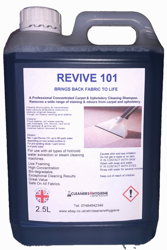 2.5L Strong Carpet Cleaner Upholstery Cleaning Shampoo Detergent Stain ...