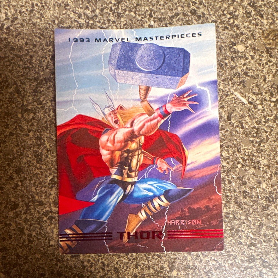 SkyBox 1993 Marvel Masterpieces #3 Thor Base Set Non-Sport Trading Card ...