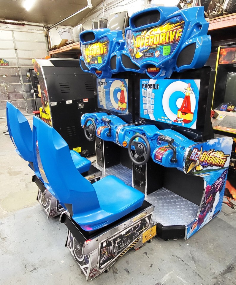 Raw Thrills H2Overdrive (2 Games) Sit Down Arcade Driving Game (2 ...