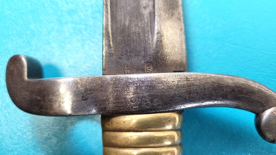 Antique French Model 1842 Musket Bayonet Sword Yataghan + Scabbard ...