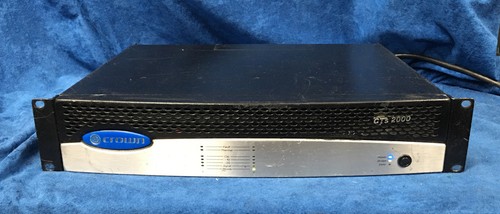 Crown CTs-2000 Two Channel Power Amplifier w/Crown FXQ PIP2 Input Card ...