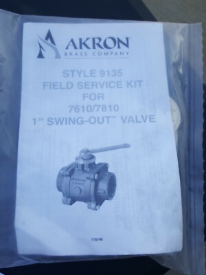 AKRON 1" SWING OUT VALVE SERVICE KIT, 7615/7815. | eBay