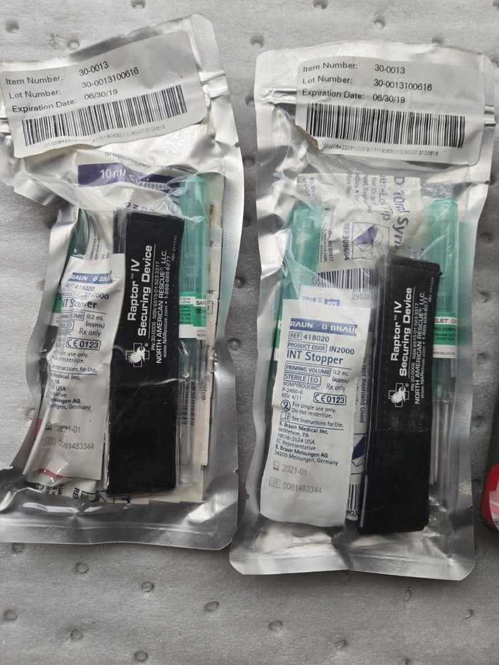 4x NAR IV Saline Lock Kit 30-0013, expired New sealed, North American ...