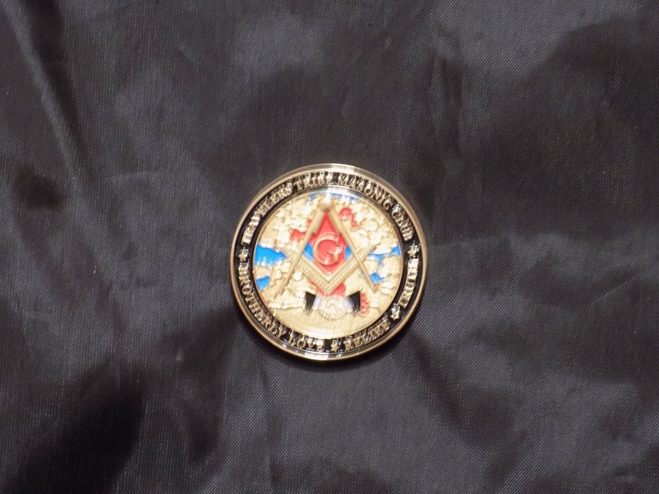 Masonic Club Travelers Tribe Challenge Coin Square Compass Freemason ...