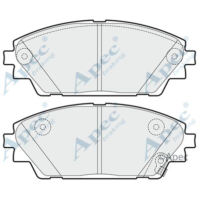 Brake Pads Set Front PAD1968 Apec B4Y03328ZA B4Y03328ZB BHY13328ZA ...