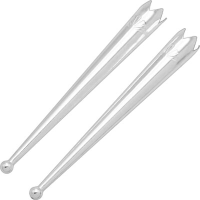 Pair of Sterling Silver Bolo Tips #1 Long 3mm Ball | eBay