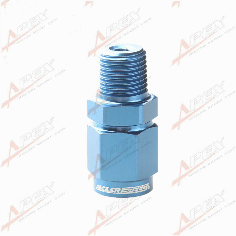 3AN AN3 AN-3 Female Swivel To Male 1/8" NPT Straight Aluminum Adapter ...