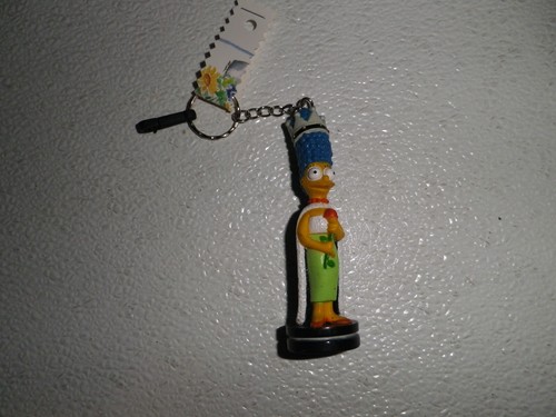 Marge Simpson Keychain Keyring Handmade The Simpsons Vtg Key Fob Queen ...