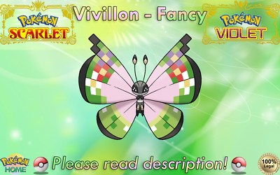 🍊Shiny/Non-shiny Vivillon Fancy Pattern 6IV🍇Pokémon Scarlet/Violet (💯 ...
