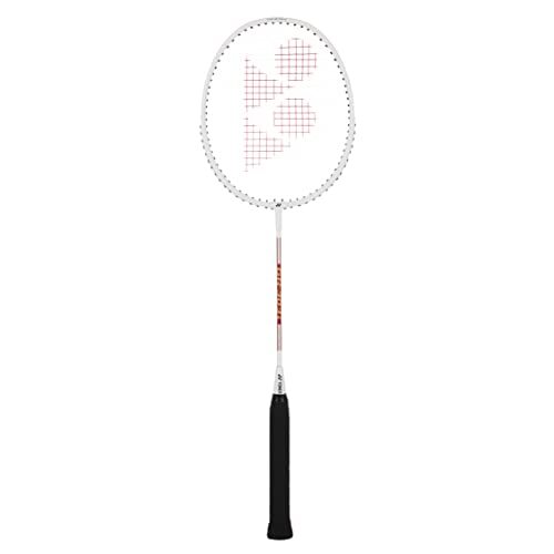 GR 303i Aluminium Strung Badminton Racket with Full Racket Cover (White ...