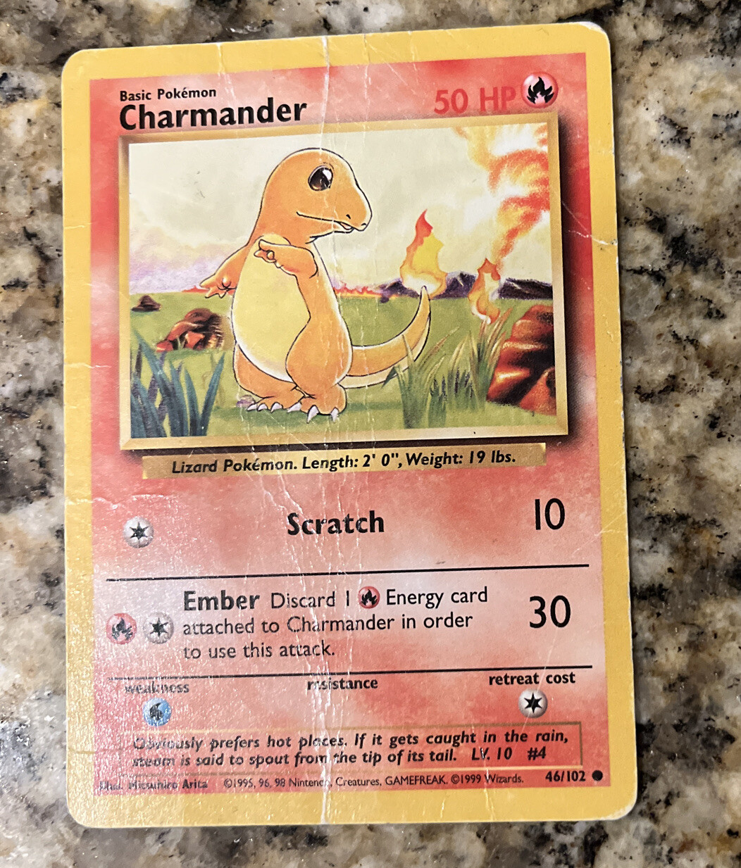 Pokémon TCG Charmander Base Set 46/102 Regular 1st Edition Common | eBay