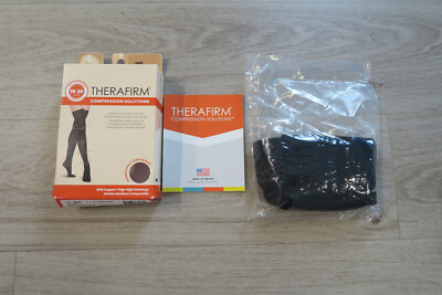 Therafirm Mild Support Thigh-Highs Stockings Silicone Top 15-20mmHg ...