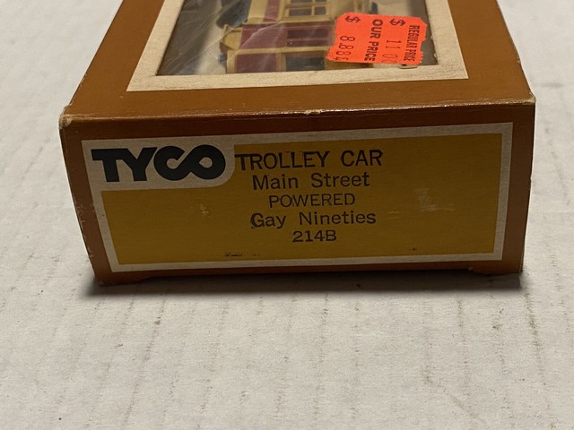 TYCO Main Street 65 Trolley Car 214B HO Scale UNRUN Old Stock for sale ...