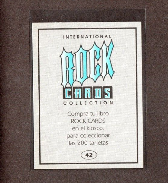 1994 Ultra Figus Argentina International Rock Cards AEROSMITH #42 [NrMt ...